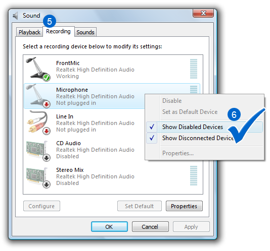 Free Audio Editor - Audio Recording Tutorials - How To Change The Audio Source in Vista?